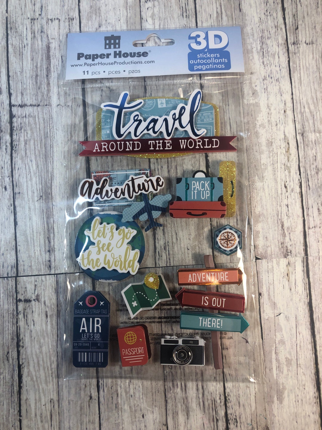 Paper House 3D Travel Stickers - Etsy