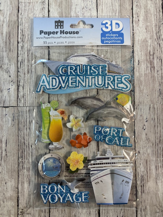 Paper House Production Cruise Adventure 3D Stickers | Etsy