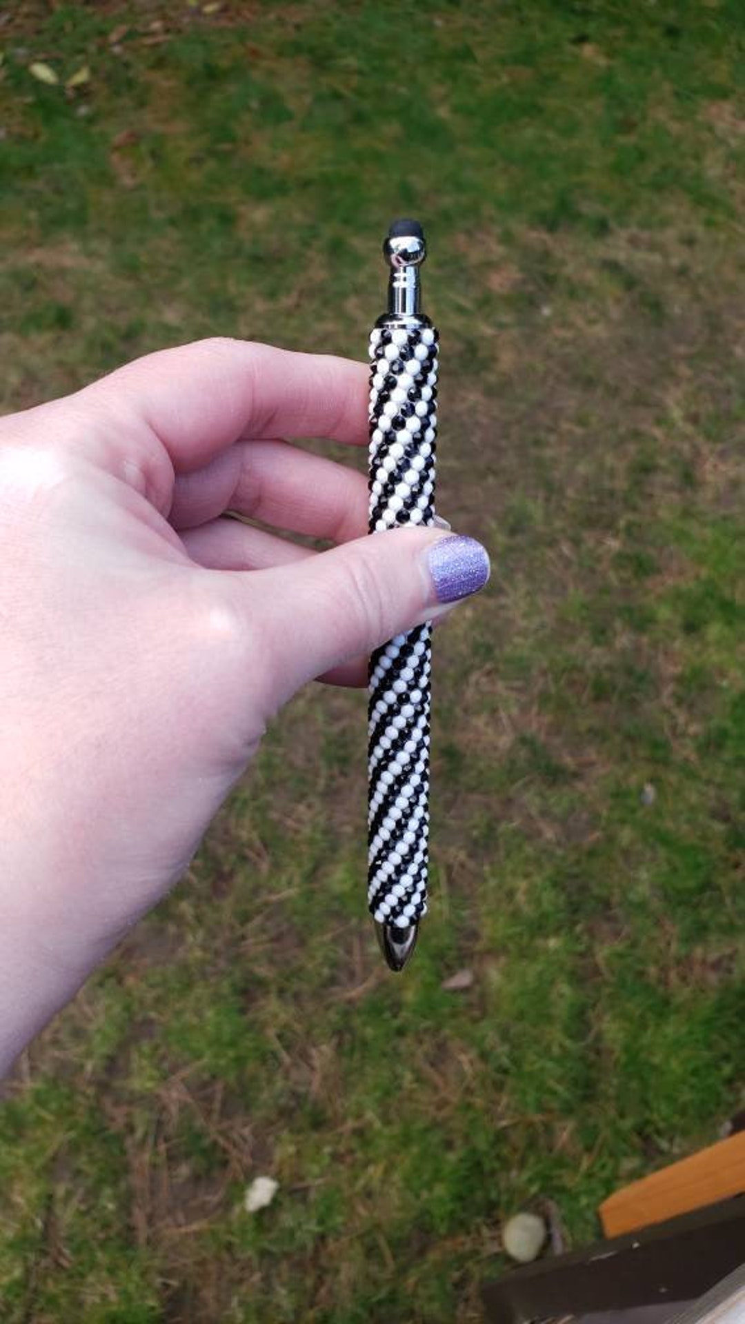 Black and White, Glass Rhinestone, Gel Pen, With Stylist - Etsy