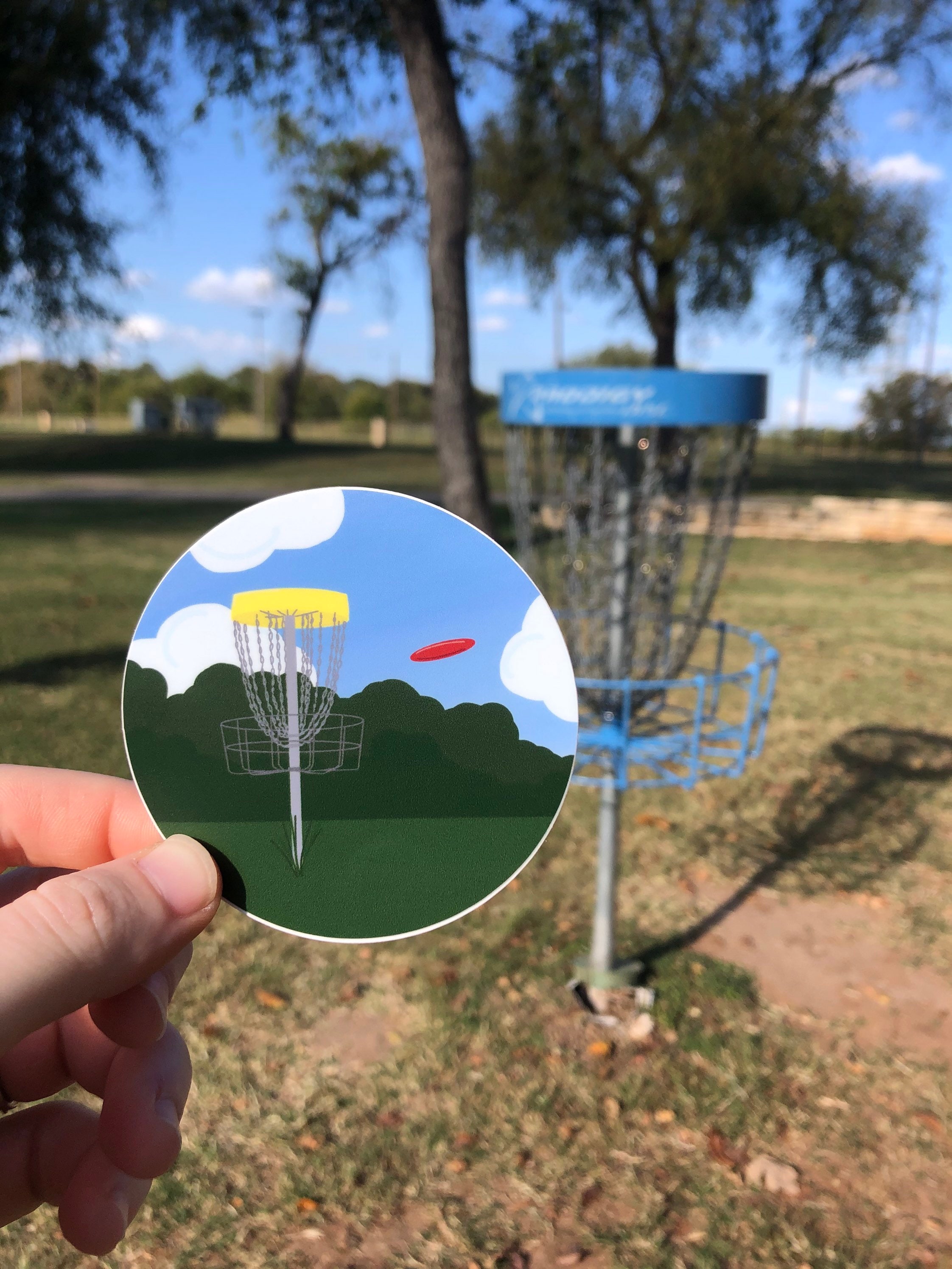 Disc Golf Sticker, Weatherproof Sticker for Water Bottle or Laptop. - Etsy