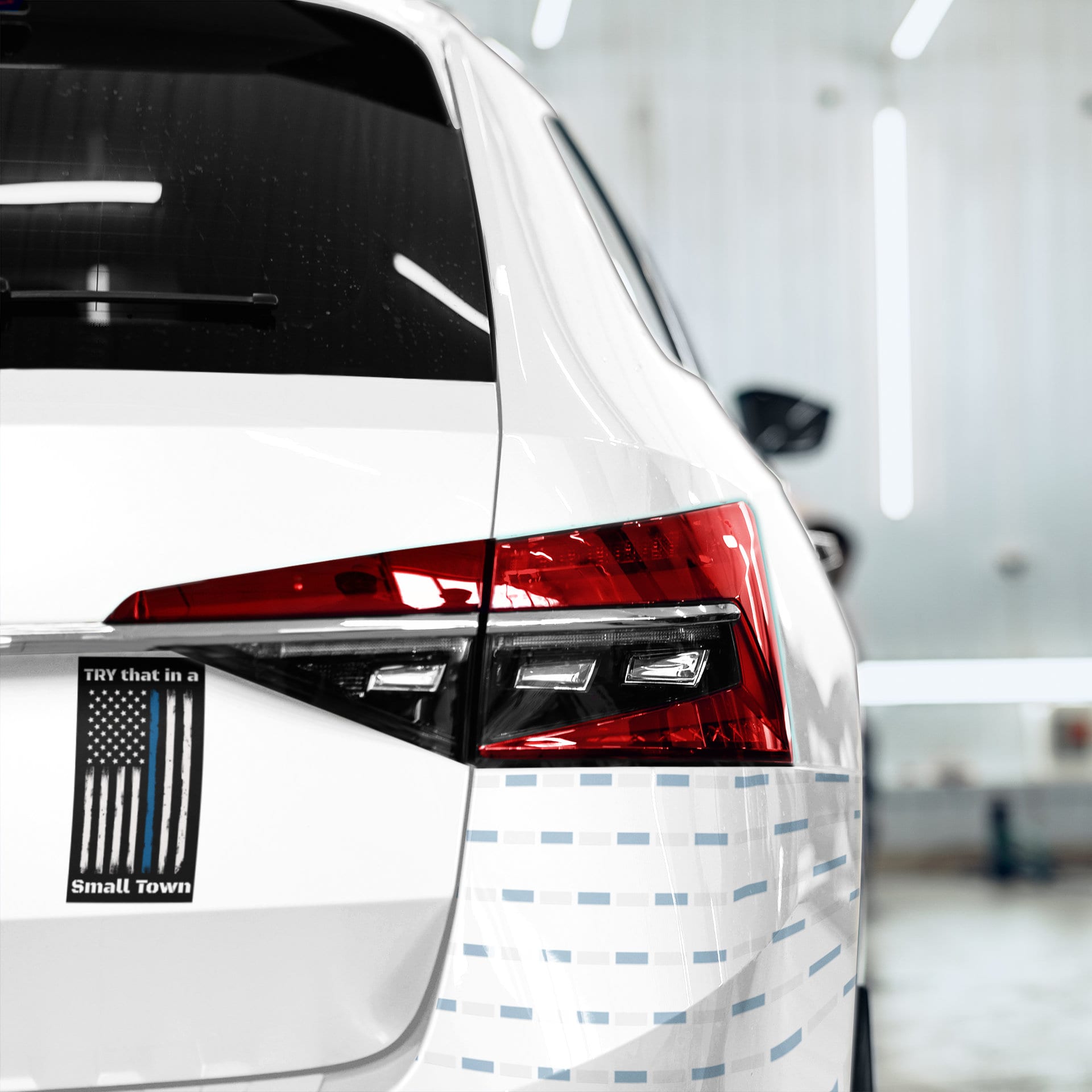 Try That in a Small Town Thin Blue Line 2-pack Stickers Decals 6-inch ...