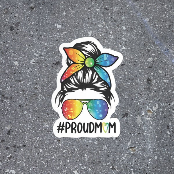 Boy Mom Messy Bun Sticker Decal - Etsy