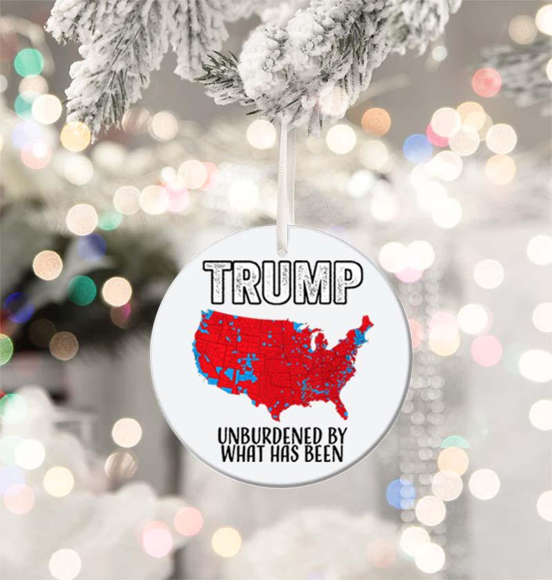Hanging Ornament 2024 Election Map Ceramic Ornament unburdened by What ...