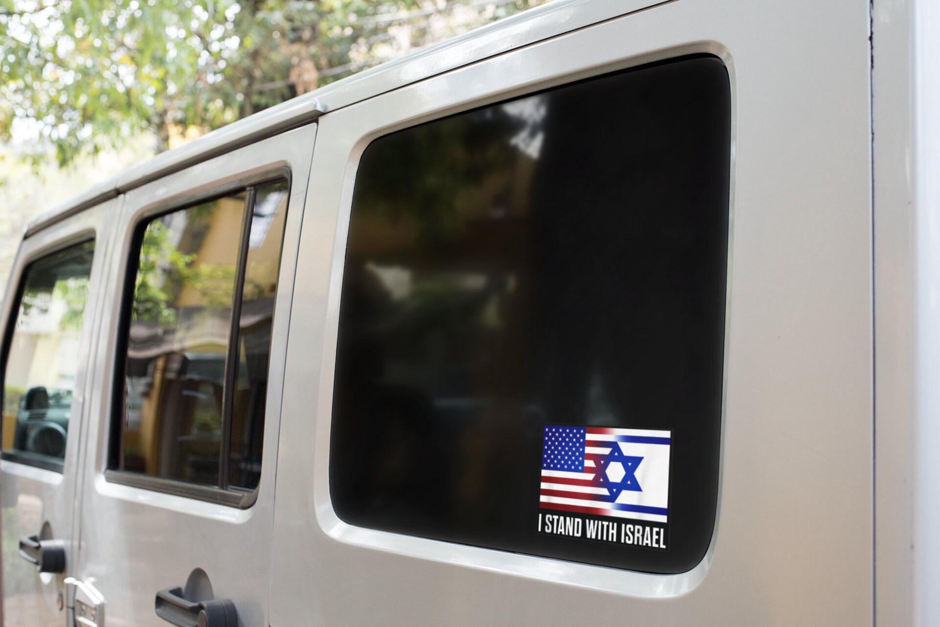 Israel America Bumper Stickers 5.5-inch by 4.2-inch Rectangle Decal ...