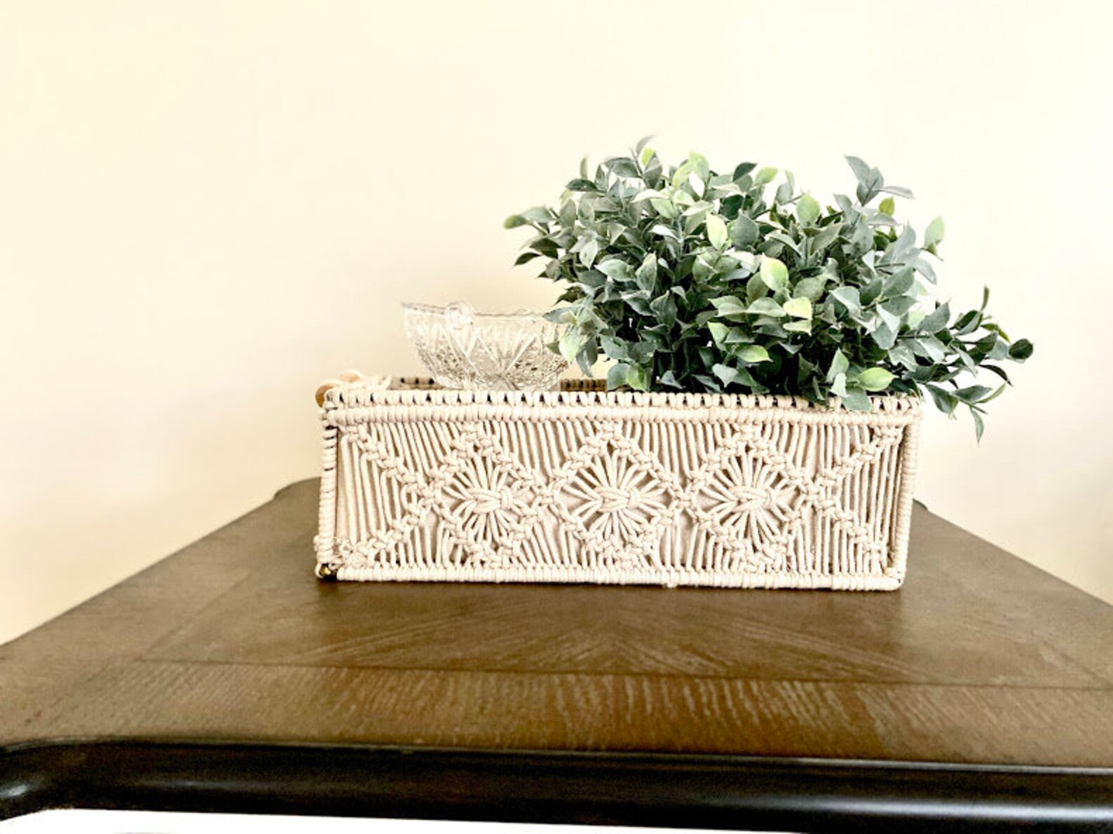 Macramé Storage Bins Baskets Decorative Storage Bins - Etsy