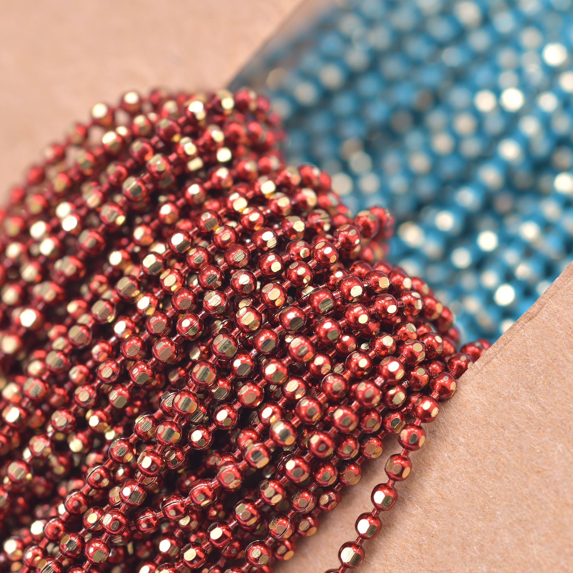 Colorful Ball Chain 1.5mm Beaded Chain Chain Necklace for - Etsy