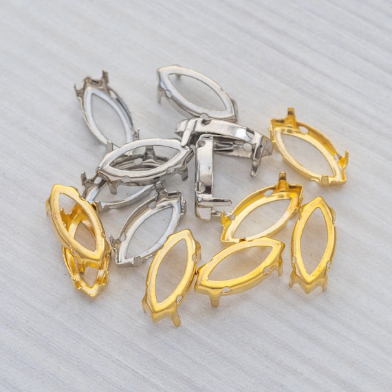 Rhinestone Setting for Navette Marquise Fancy Stones - Etsy