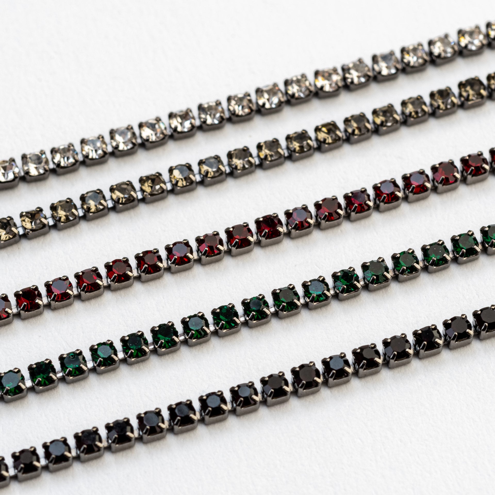 Micro Chain SS4 1/2 Yard Close Rhinestone Chain 1.5mm Close Cup Trim ...