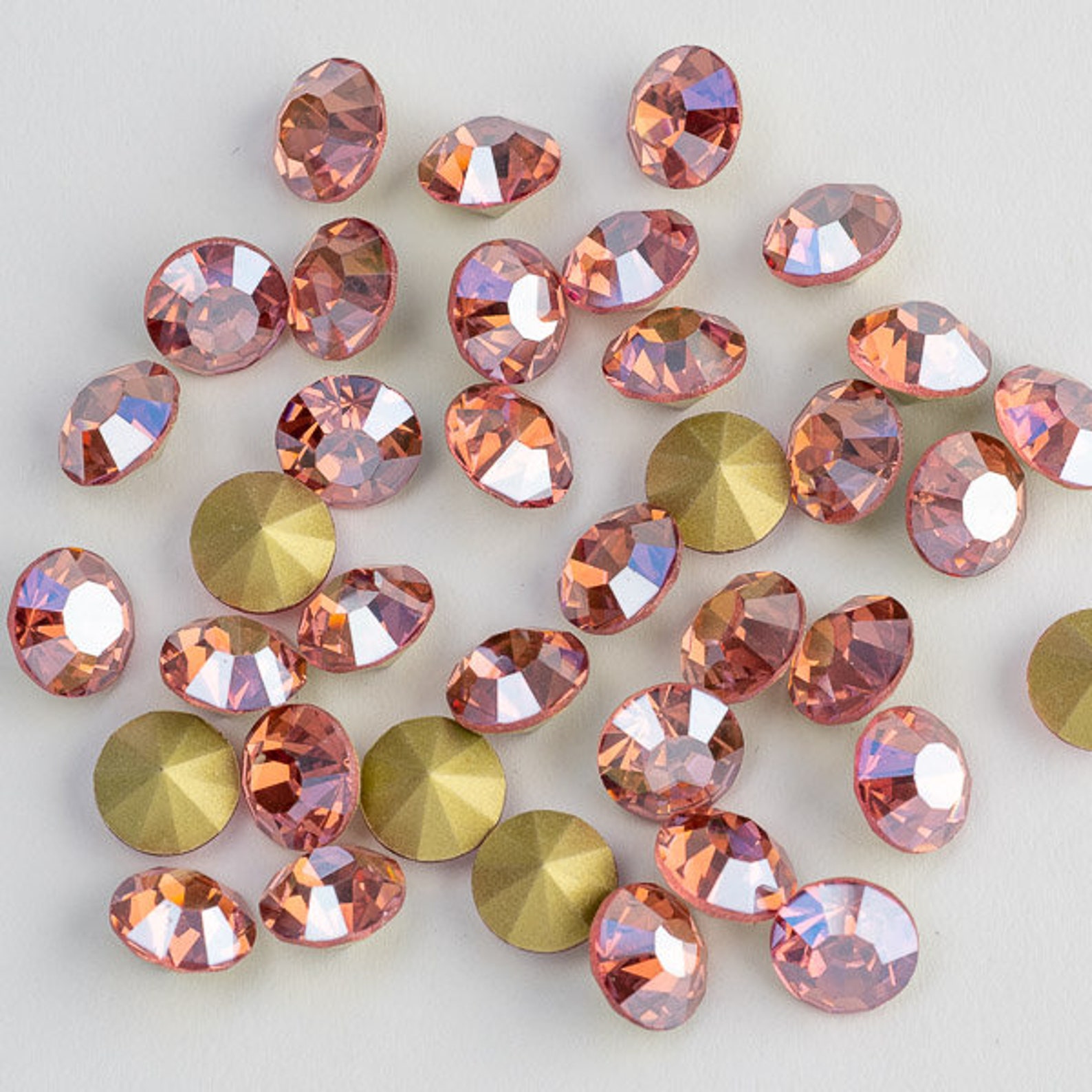 Beautiful Crystal Stones of 8 Mm Chatons Faceted Rhinestones, Costume ...