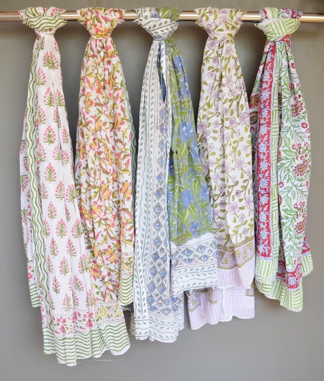 Hand Block Printed Cotton Scarf Women Scarf Printed Scarf - Etsy