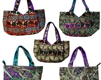 Indian Shoulder Bag Vintage Hand Zari Embroidered Women Bag Traveling ...