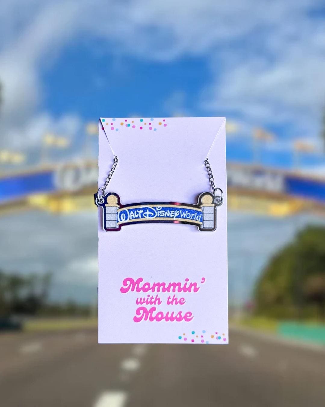 Walt Disney World Entrance Sign Marquee Necklace - Etsy