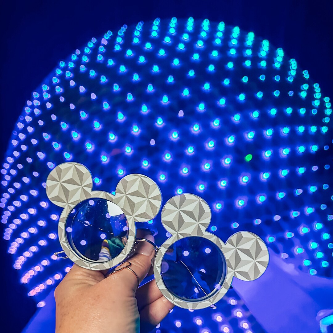 Spaceship Earth Mickey Shaped Sunglasses Plastic Frames - Etsy