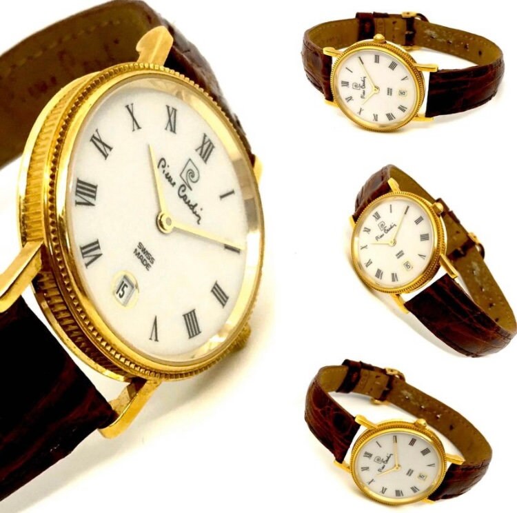 18k Gold Pierre Cardin Swiss Made Watch N.O.S - Etsy