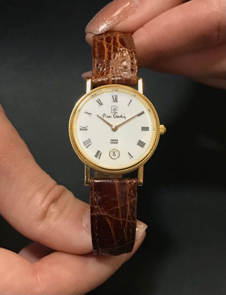 18k Gold Pierre Cardin Swiss Made Watch N.O.S - Etsy