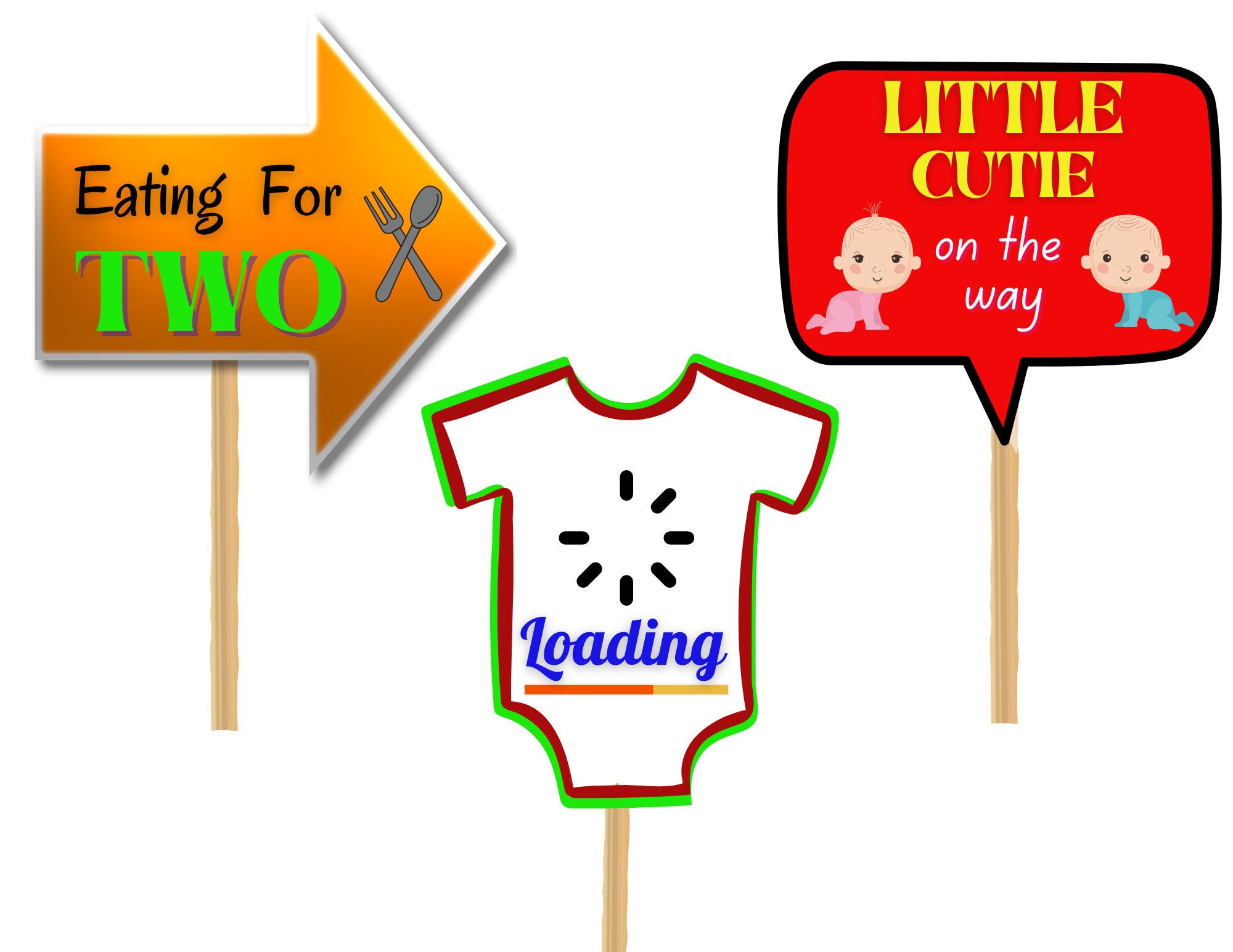 38 Baby Shower Photoshoot Prop printable Godhbharai Props for - Etsy UK