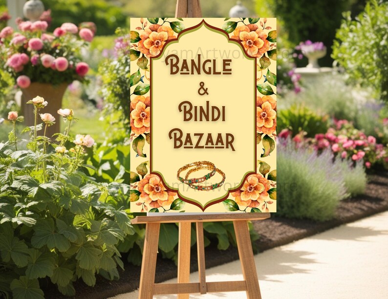 Indian Wedding Yard Sign, Bangle Bar Sign, Doli Signs, Indian Wedding ...