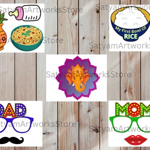 Annaprashan Props, Downloadable, Annaprashan Photo Booth Prop, Indian ...