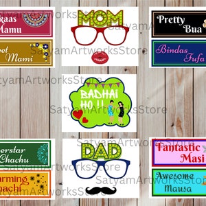 Indian Baby Shower Photo Booth Props: 38 Printable Signs (digital ...