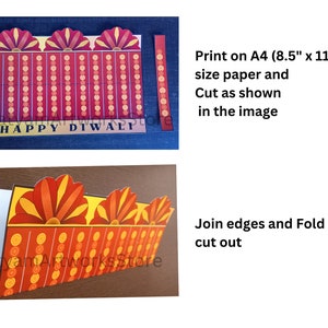 Diwali Printable Paper Lantern, Indian Festival, Instant Download ...