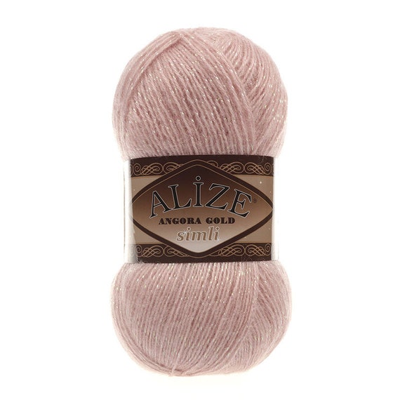 Alize Angora Gold Simli Yarn Mohair Yarn Lace Weight Yarn - Etsy