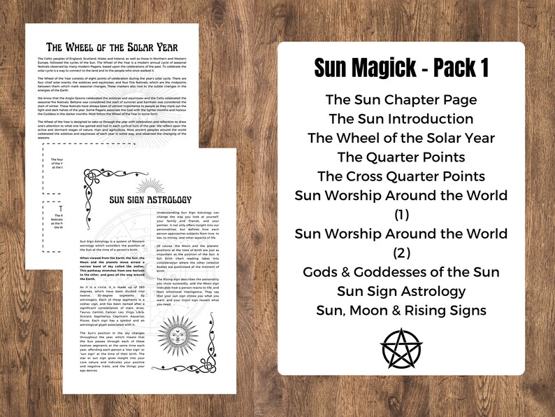 Printable Grimoire Pages Build Your Own Grimoire Book of Shadows the ...