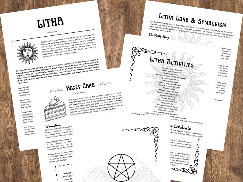 Printable Grimoire Pages Build Your Own Grimoire Book of Shadows the Cemetery Witch Learn ...