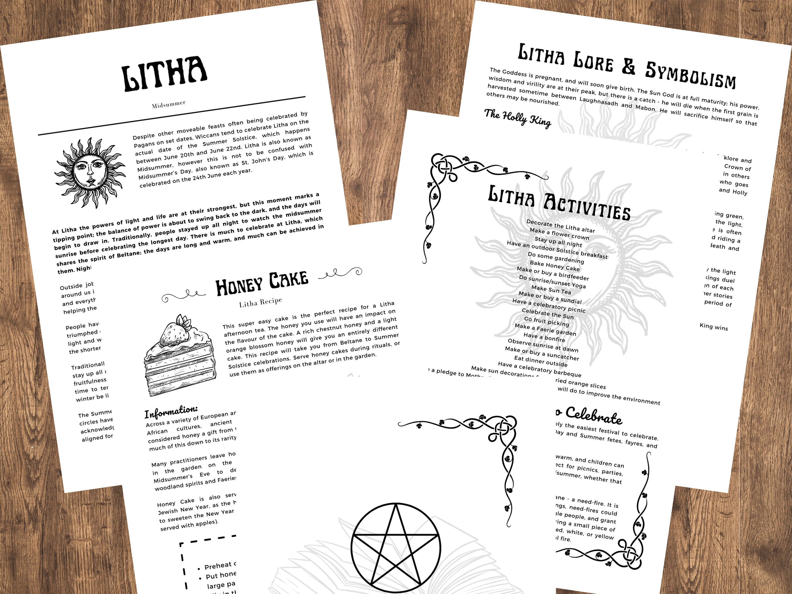 Printable Grimoire Pages Build Your Own Grimoire Book of Shadows the Cemetery Witch Learn ...