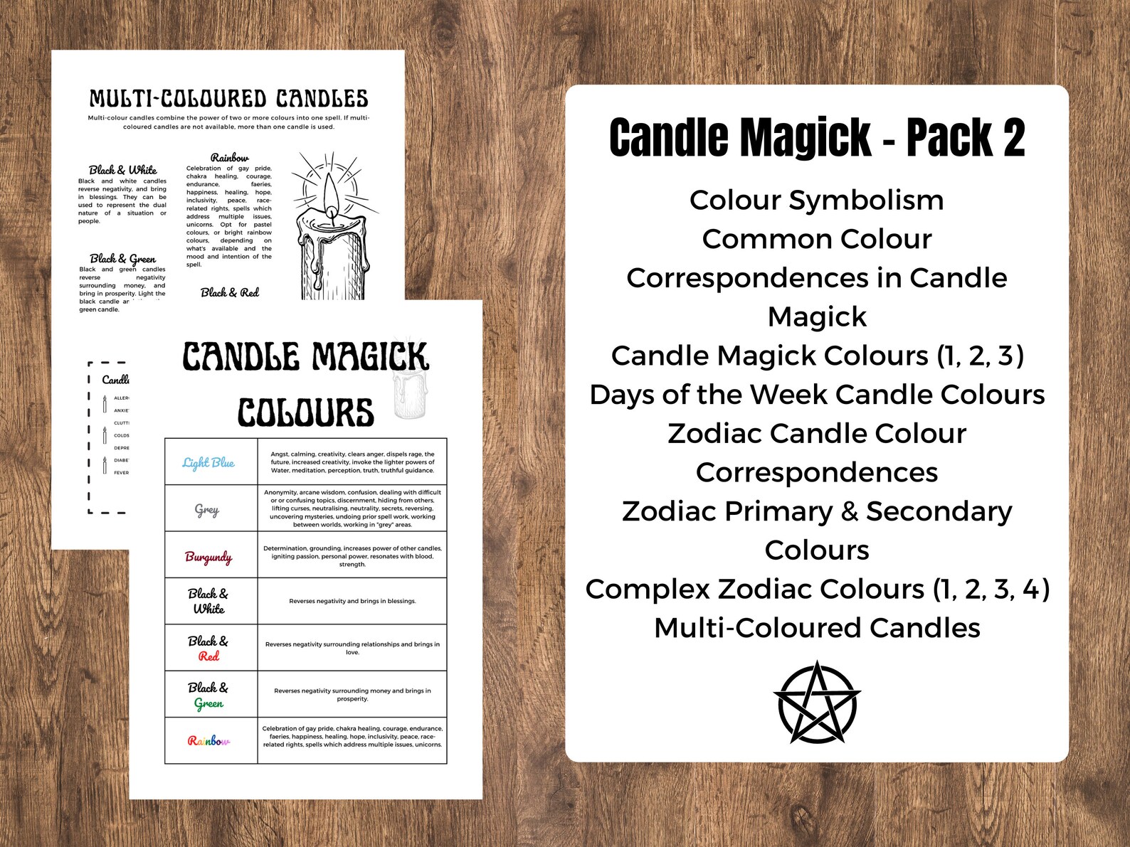 Printable Grimoire Pages | Build Your Own Grimoire | Book of Shadows ...
