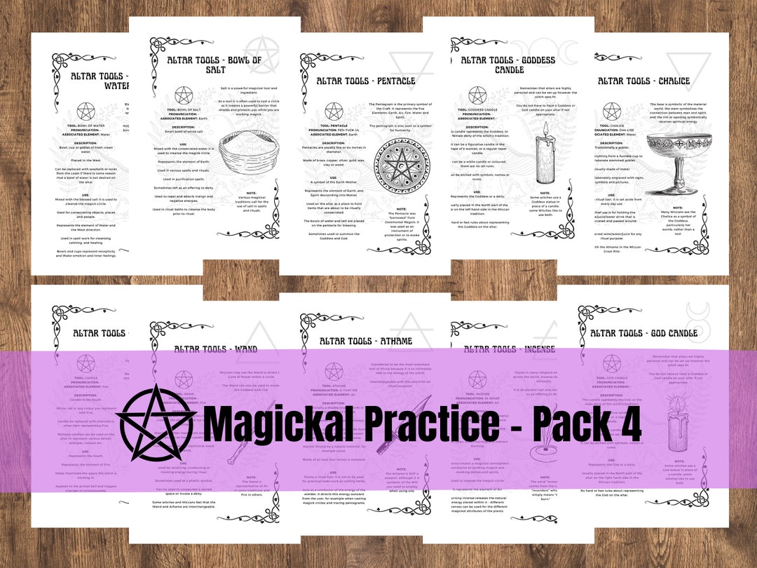 Printable Grimoire Pages | Build Your Own Grimoire | Book of Shadows ...