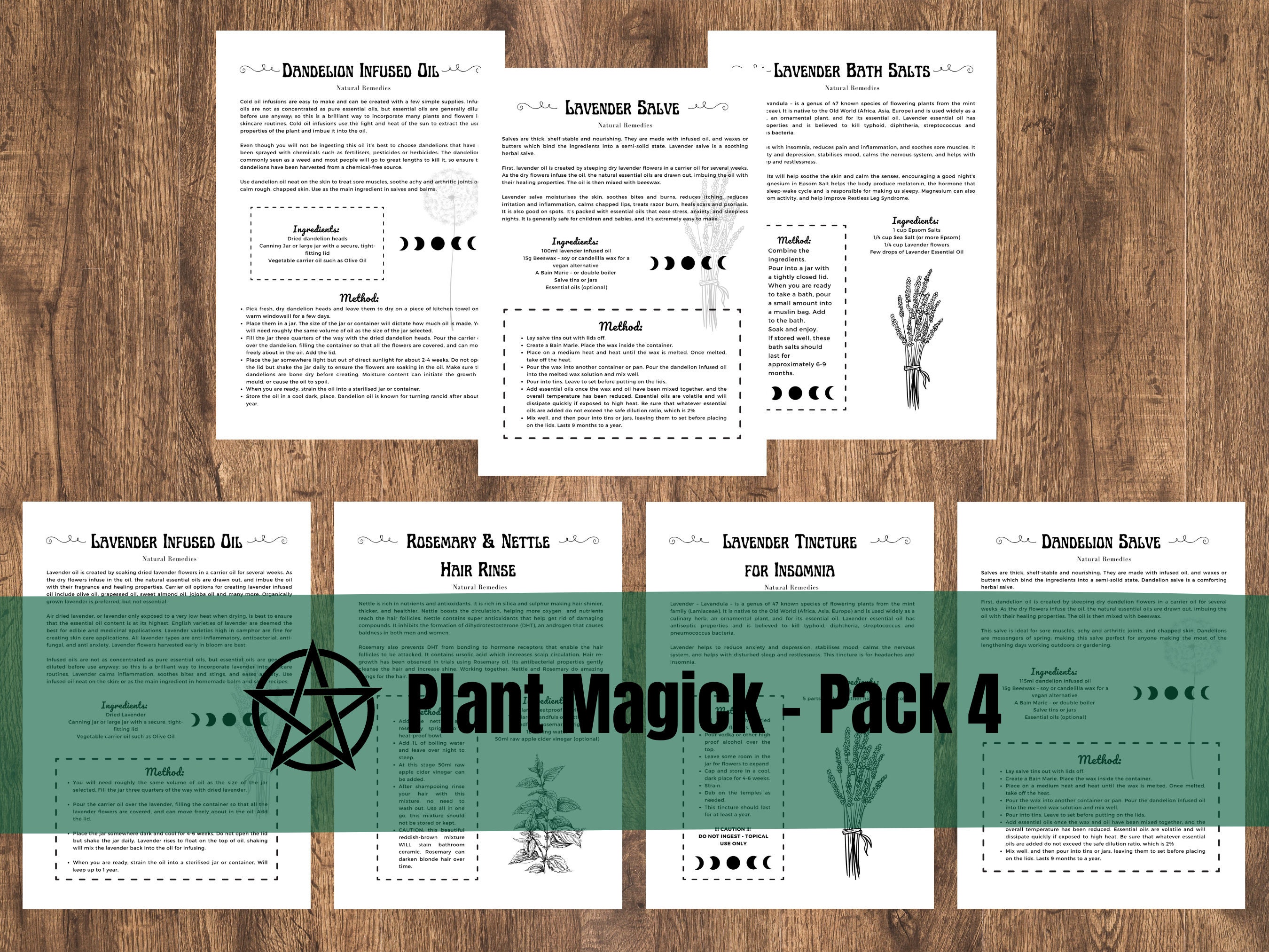 Printable Grimoire Pages Build Your Own Grimoire Book of Shadows the ...
