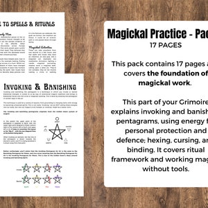 Printable Grimoire Pages | Build Your Own Grimoire | Book of Shadows ...