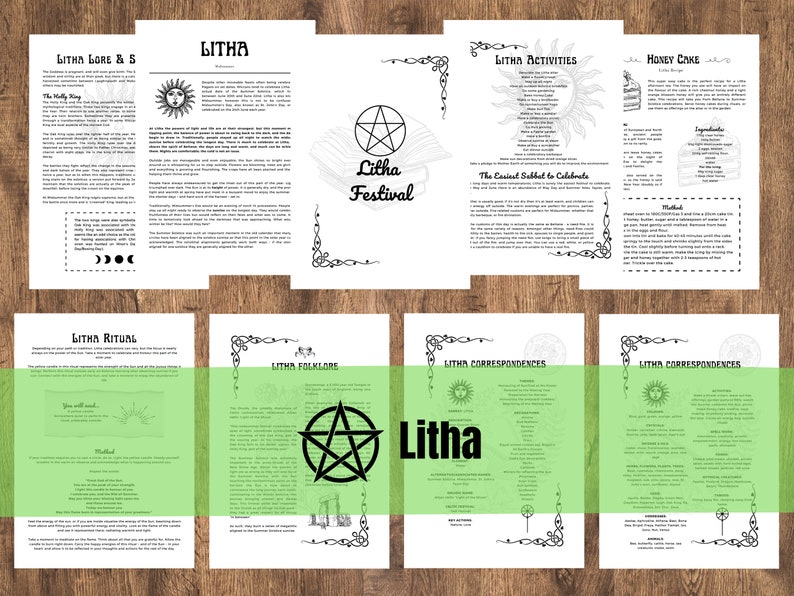 Printable Grimoire Pages Build Your Own Grimoire Book of Shadows the ...
