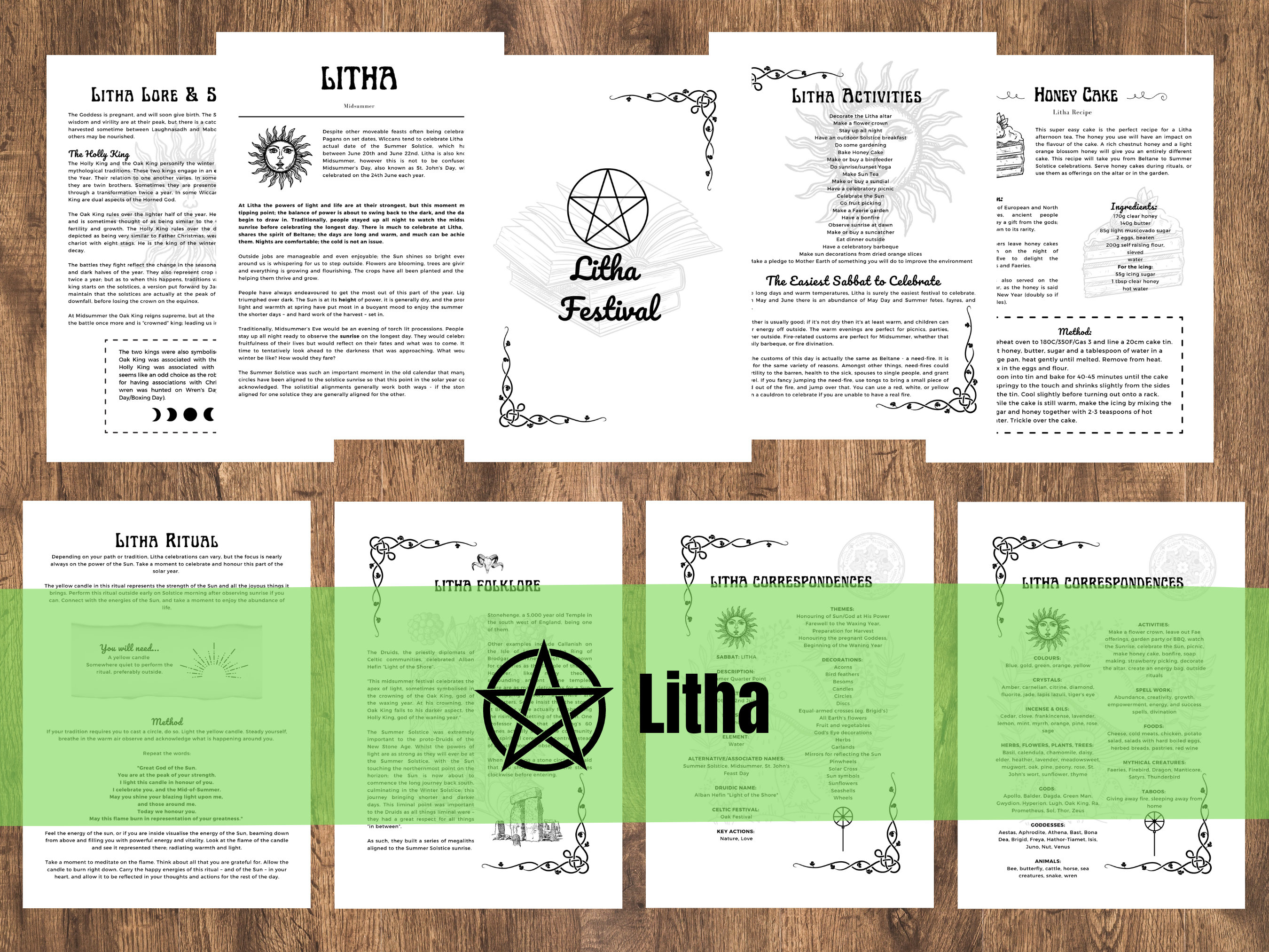 Printable Grimoire Pages Build Your Own Grimoire Book of Shadows the Cemetery Witch Learn ...
