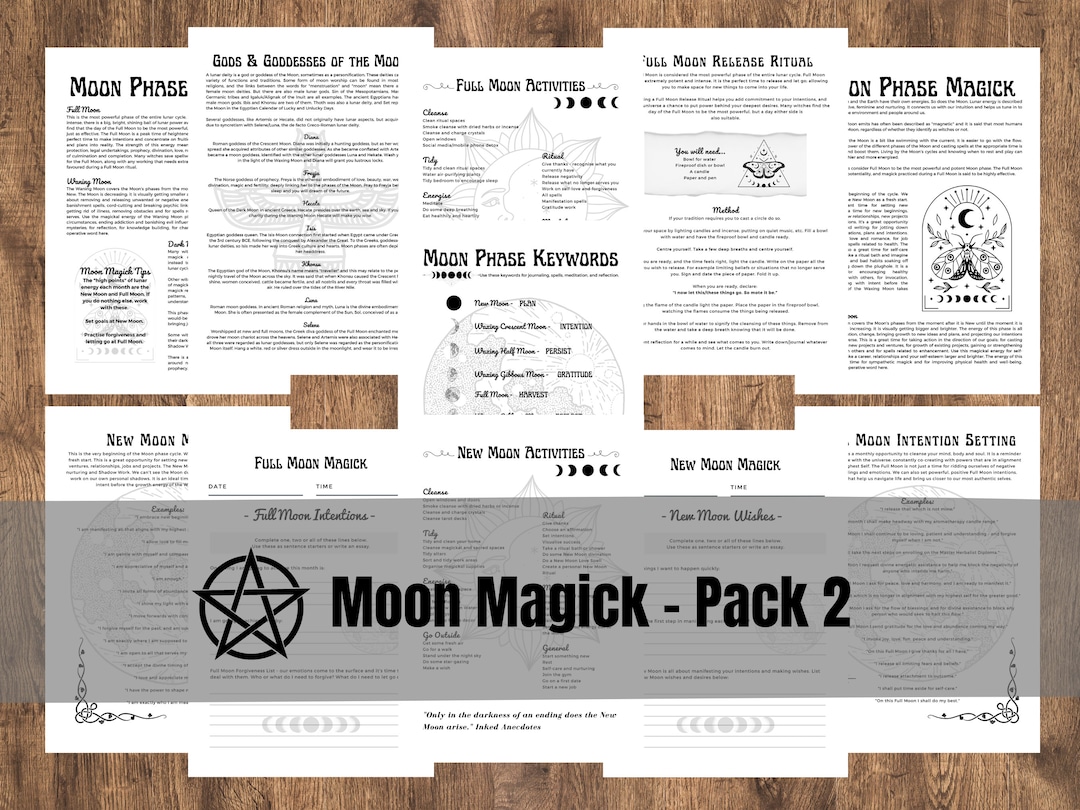 Printable Grimoire Pages | Build Your Own Grimoire | Book of Shadows ...