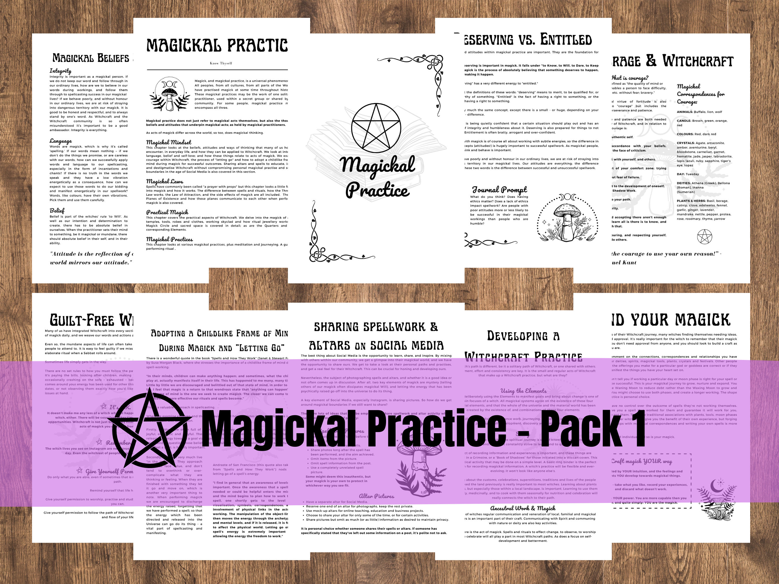 Printable Grimoire Pages | Build Your Own Grimoire | Book of Shadows ...