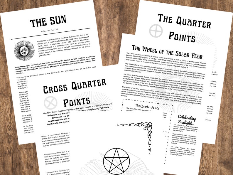 Printable Grimoire Pages | Build Your Own Grimoire | Book of Shadows ...