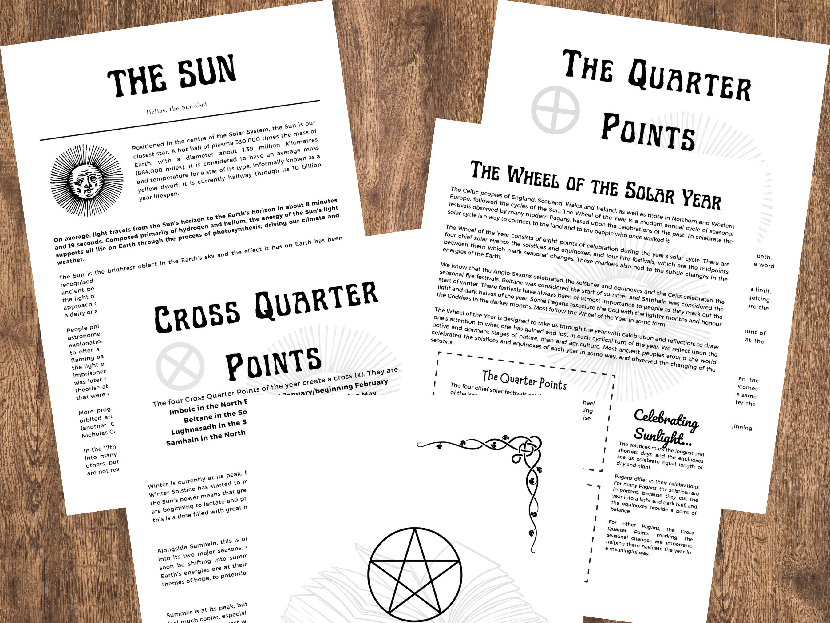 Printable Grimoire Pages | Build Your Own Grimoire | Book of Shadows ...
