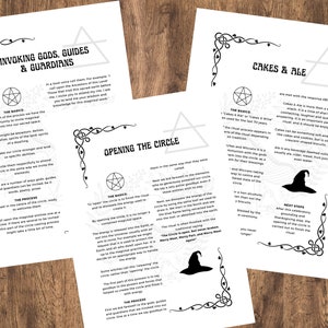 Printable Grimoire Pages | Build Your Own Grimoire | Book of Shadows ...