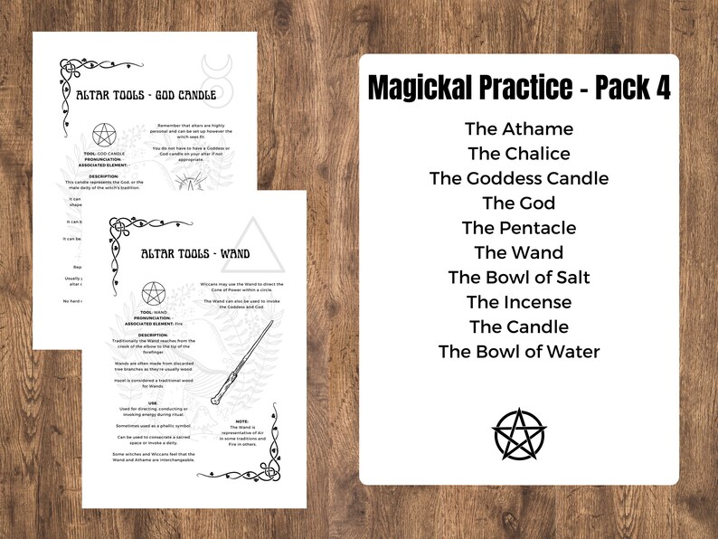 Printable Grimoire Pages Build Your Own Grimoire Book of Shadows the ...