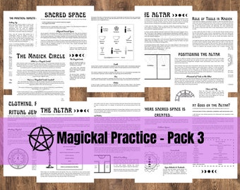 Printable Grimoire Pages Build Your Own Grimoire Book of Shadows the Cemetery Witch Learn ...