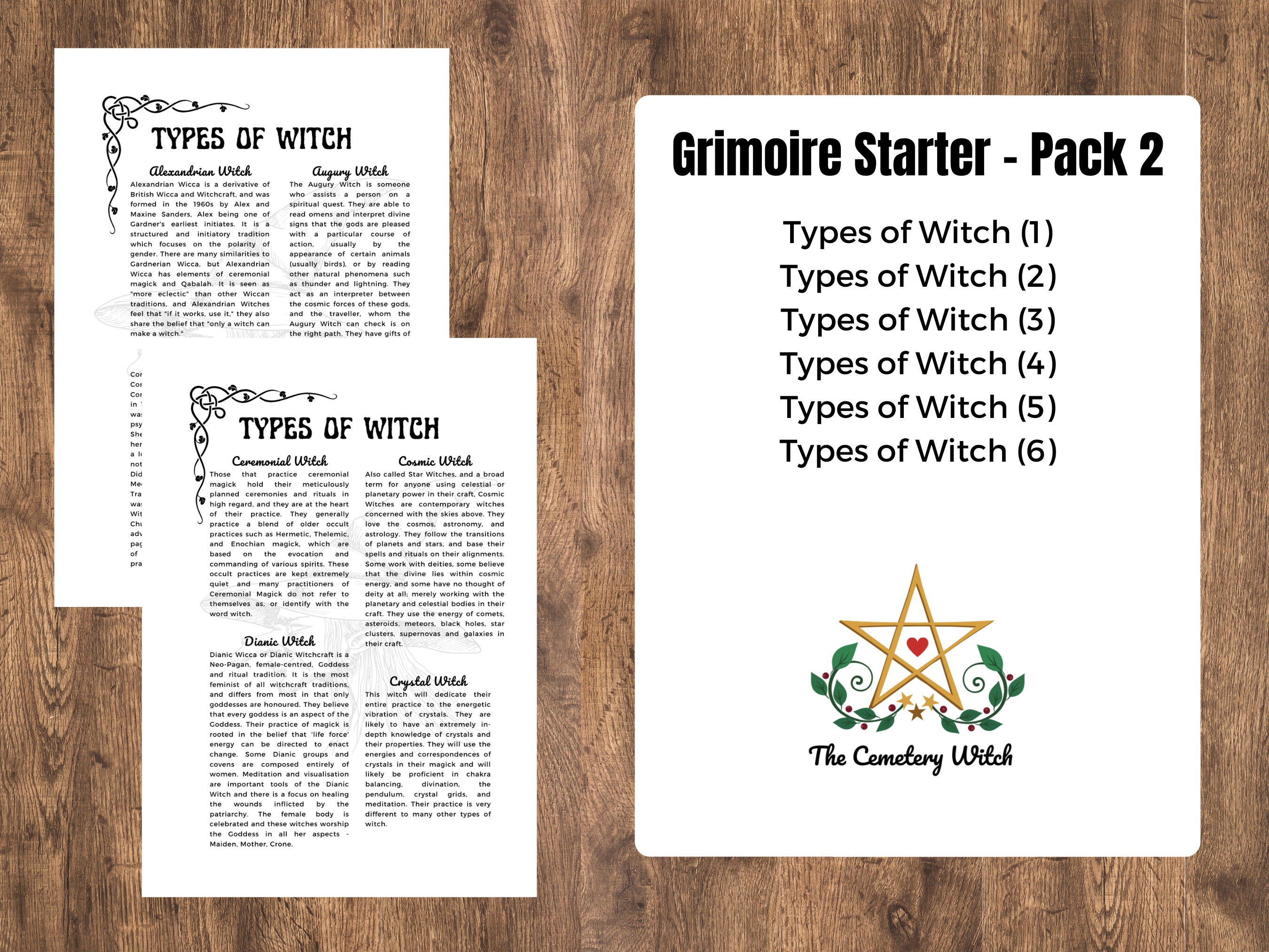 Printable Grimoire Pages Build Your Own Grimoire Book of Shadows the ...
