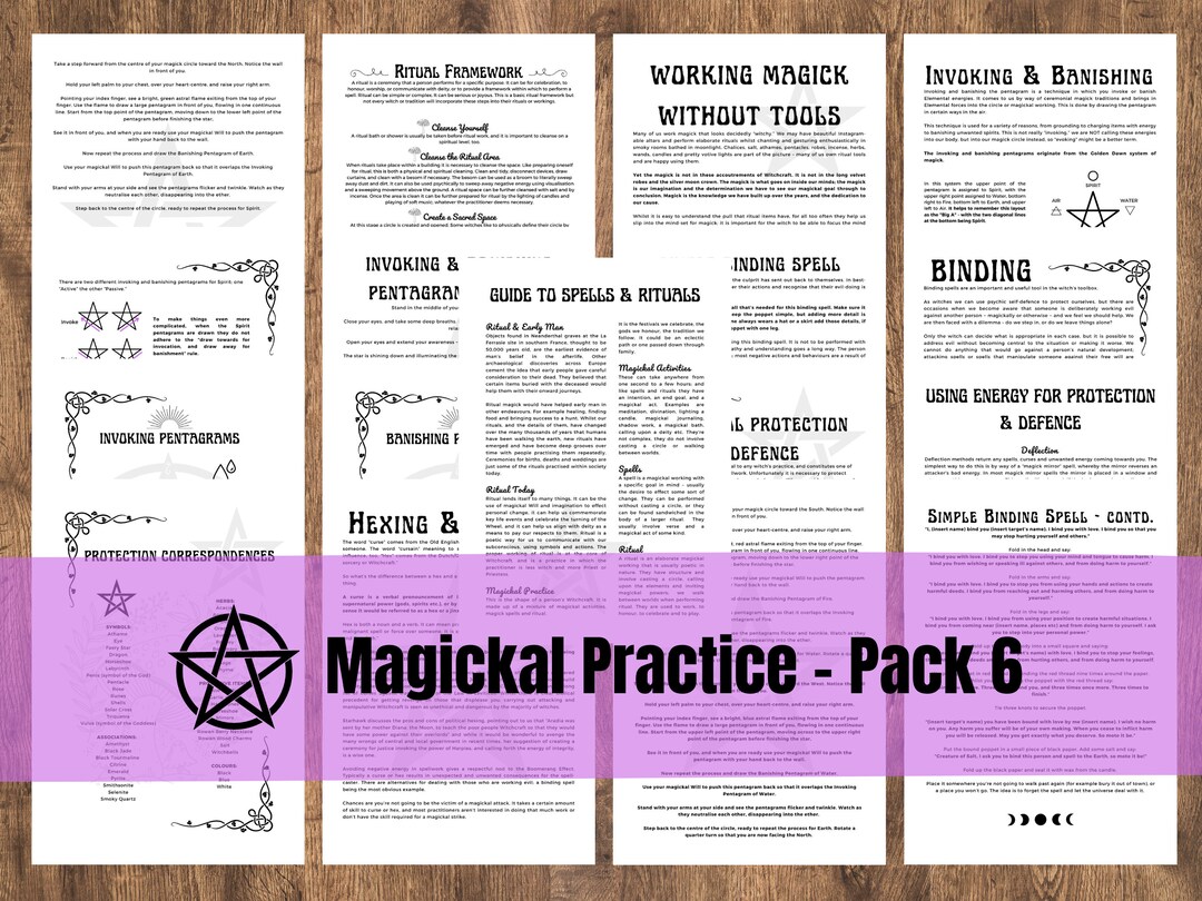 Printable Grimoire Pages | Build Your Own Grimoire | Book of Shadows ...