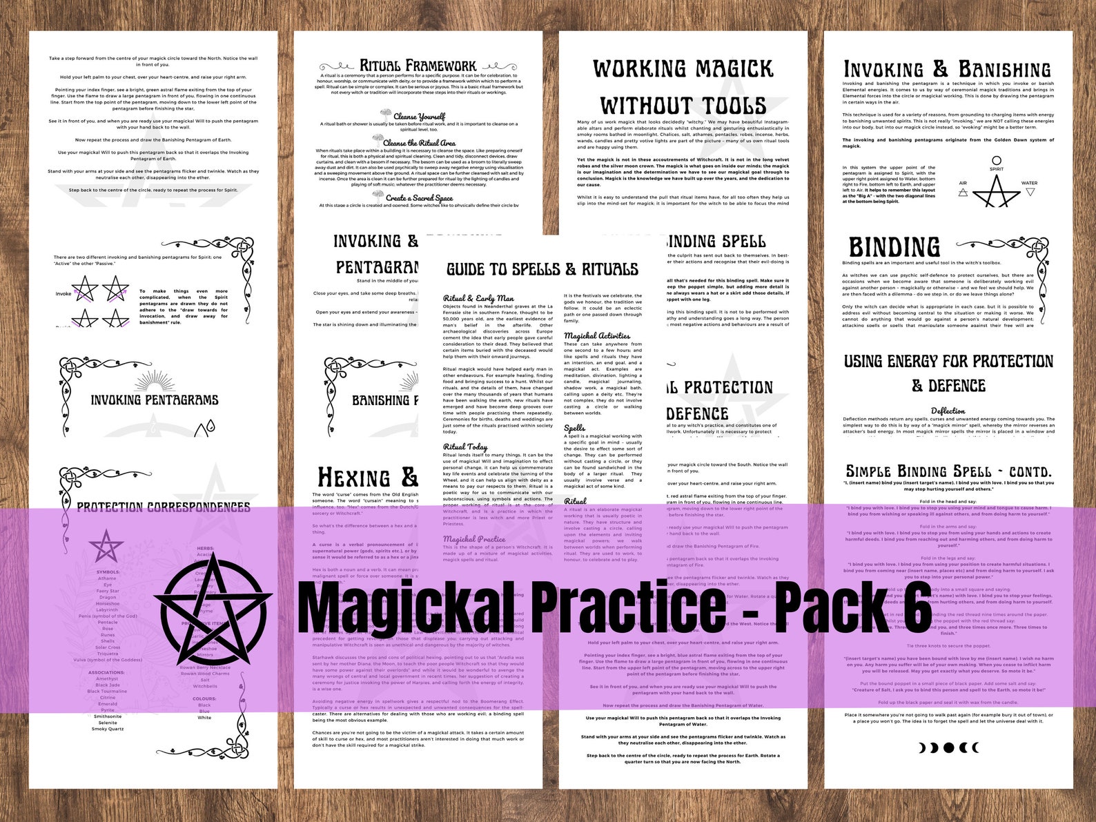 Printable Grimoire Pages | Build Your Own Grimoire | Book of Shadows ...