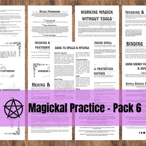 Printable Grimoire Pages | Build Your Own Grimoire | Book of Shadows ...