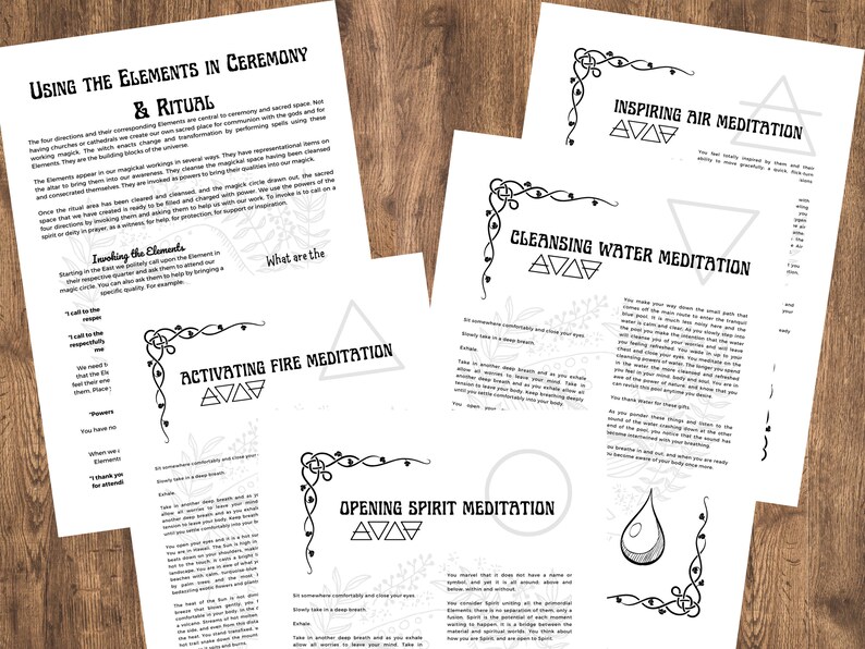 Printable Grimoire Pages | Build Your Own Grimoire | Book of Shadows ...