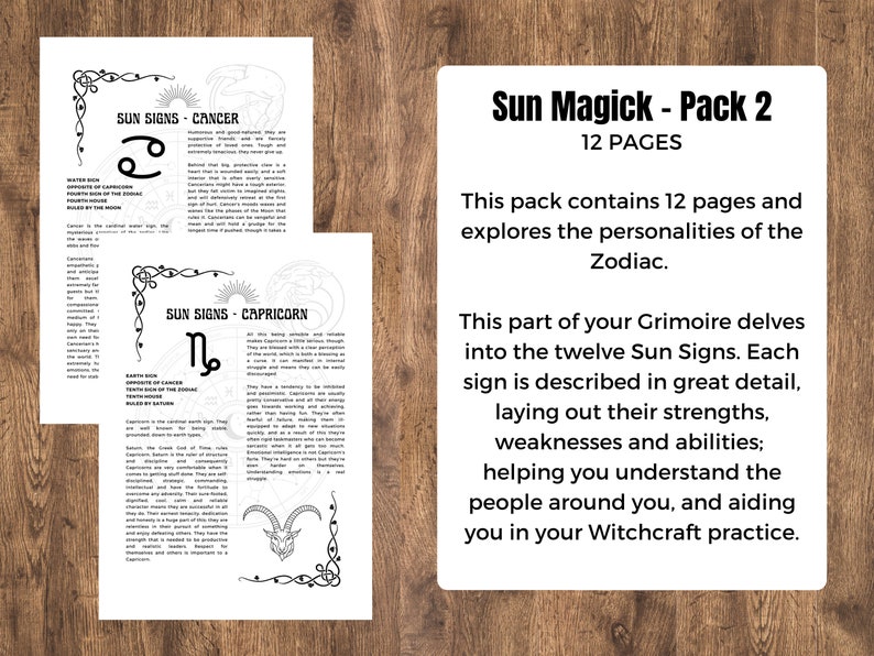 Printable Grimoire Pages | Build Your Own Grimoire | Book of Shadows ...
