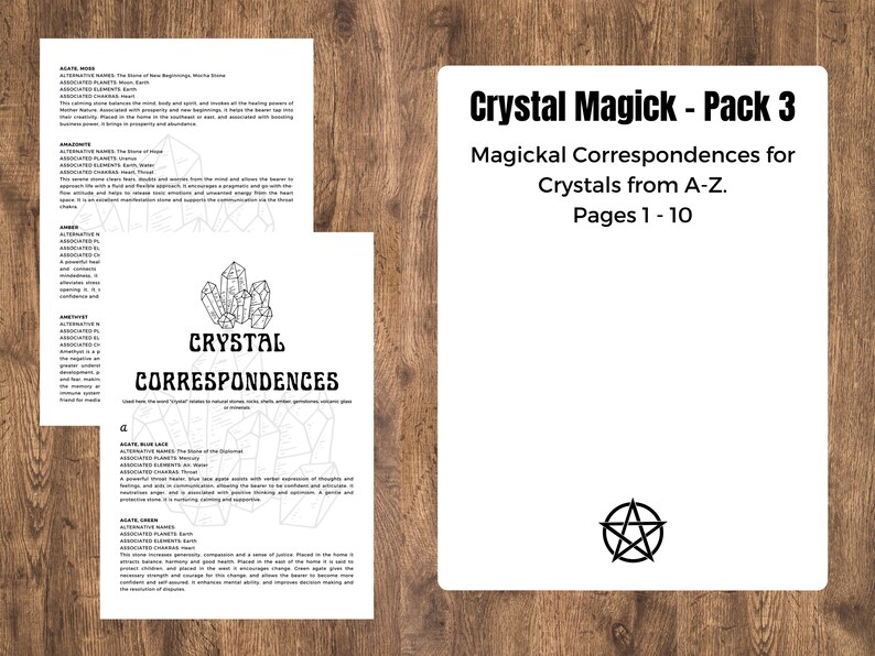 Printable Grimoire Pages Build Your Own Grimoire Book of Shadows the ...