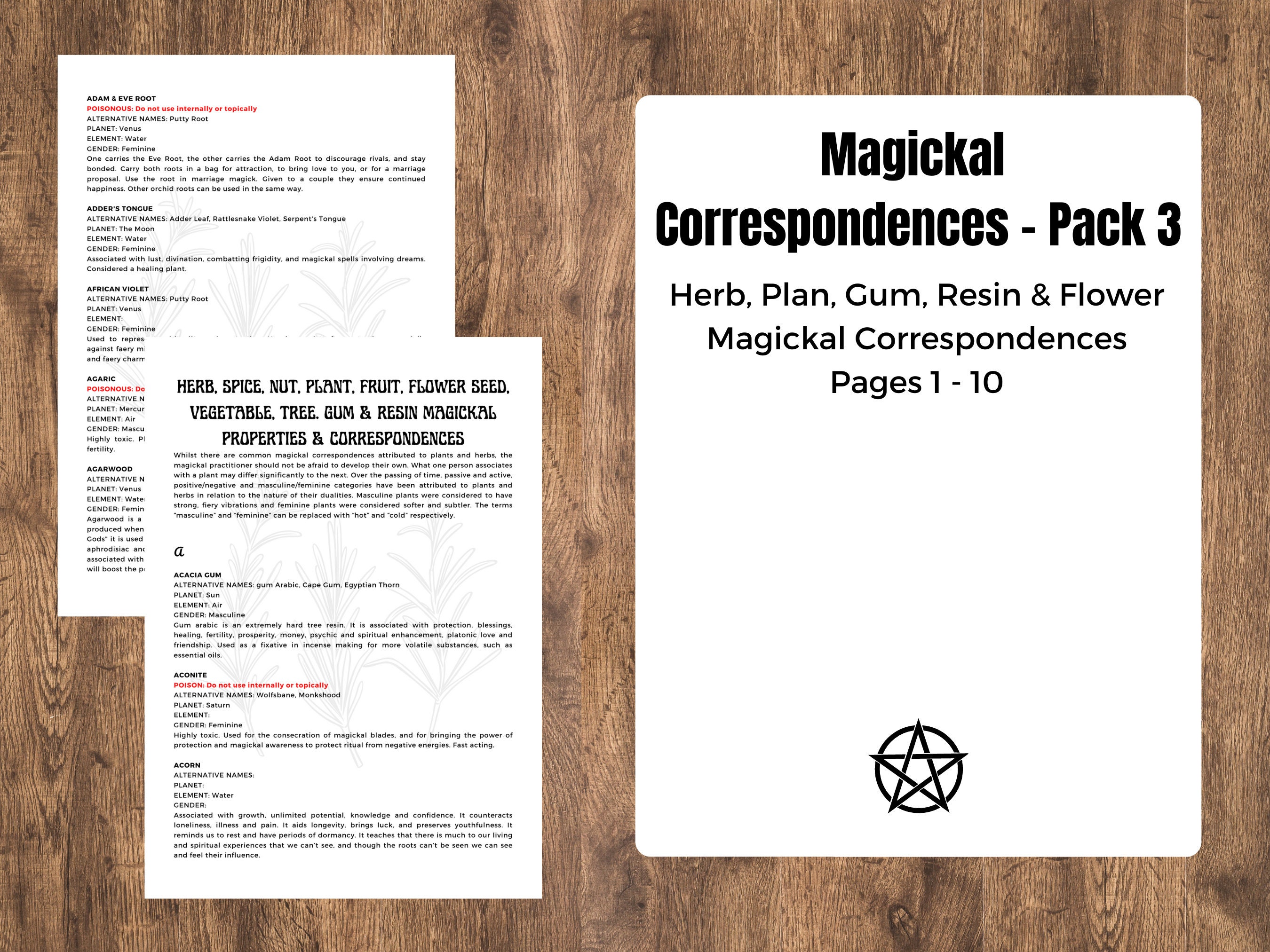 Printable Grimoire Pages Build Your Own Grimoire Book of Shadows the ...