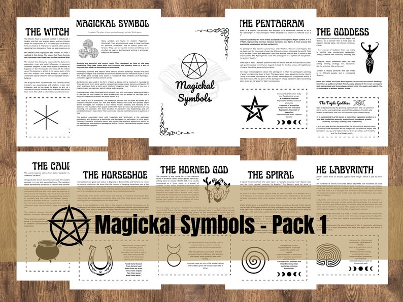Printable Grimoire Pages | Build Your Own Grimoire | Book of Shadows | the Cemetery Witch ...